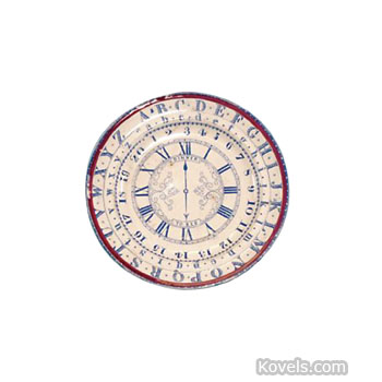 ABC, Plate, School, Clock, Dinner To Bed, Marked LS & - Kovels