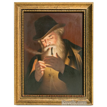 Berlin, Plaque, Man Lighting Pipe, Frame – Kovels