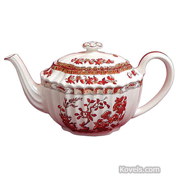 Indian Tree, Teapot, Lid, Spode, c.1730 – Kovels