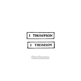 Isaac Thompson (Thomson) – Kovels