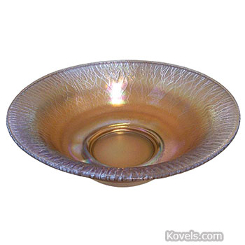 Stretch Glass, Bowl, Orange To Purple Iridescent, Flared – Kovels