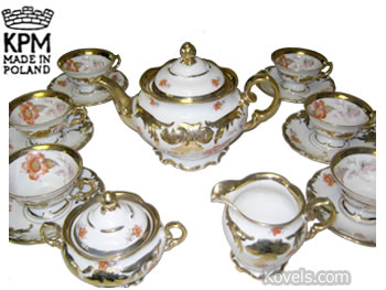KPM Poland Tea Set - Kovels