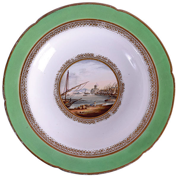 Derby, Plate, Shipping Scene, Painted, George Robertson – Kovels