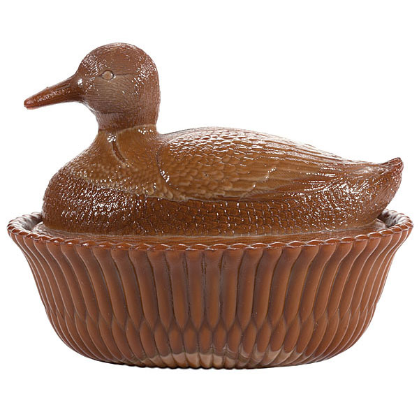 Mckee, Dish, Duck, Chocolate, Ribbed Base, Early 1900s – Kovels