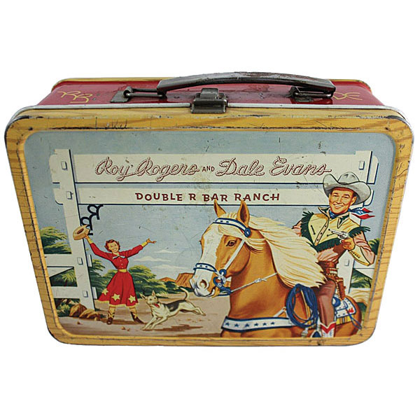 Roy Rogers, Lunch Box, Double R Bar Ranch, Metal, Thermos, Trigger ...